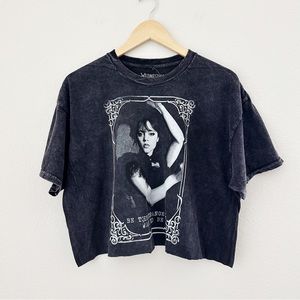 Wednesday | Tops | New Netflixs Wednesday Cropped Graphic Tee | Poshmark